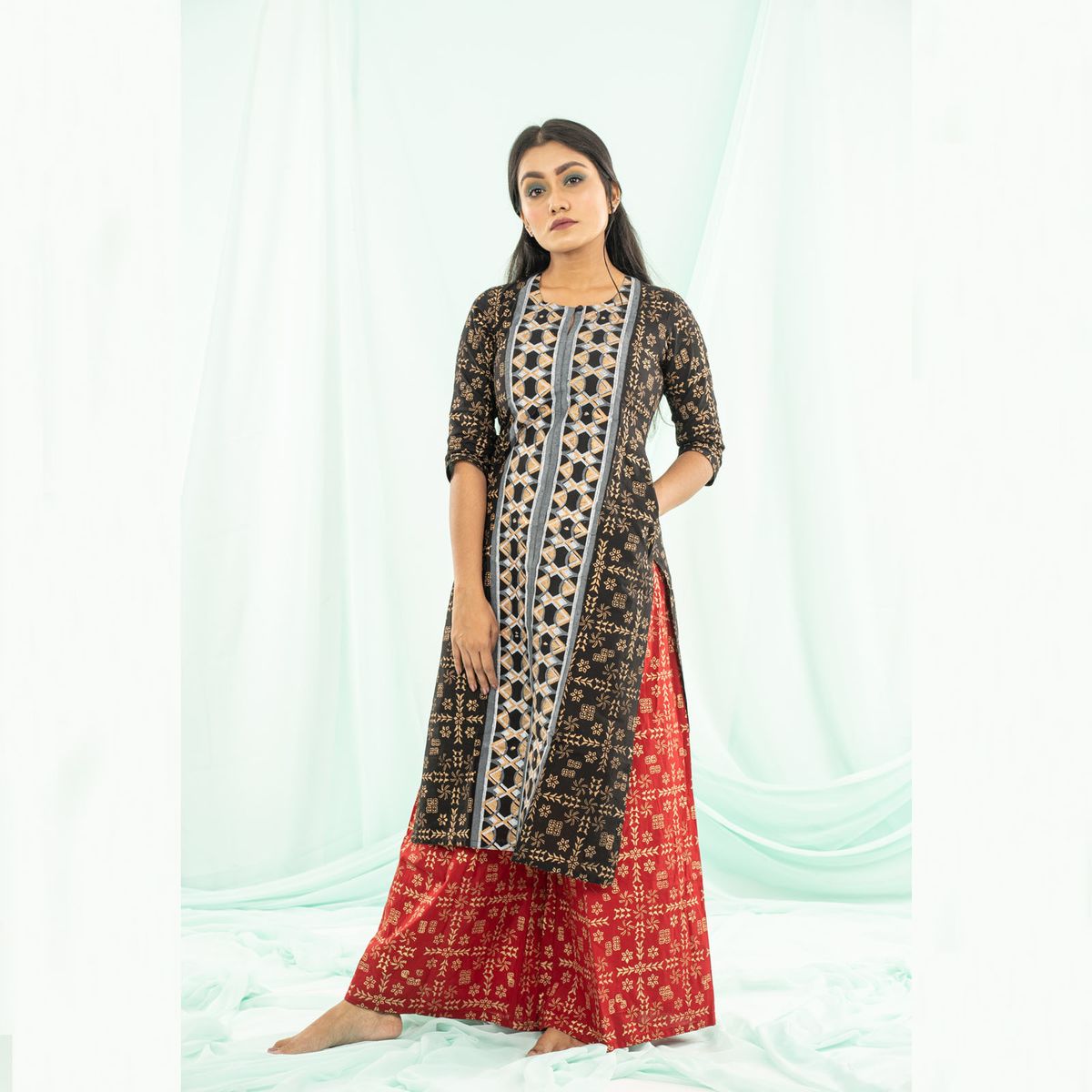 Black Chhotopakhi Kurti | Wearhouse